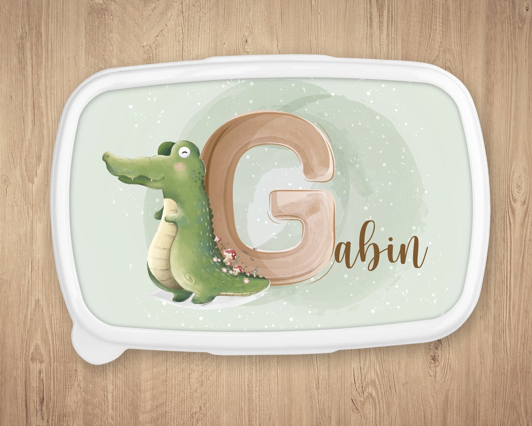 Personalized Lunch Box, Alligator Model - Etsy