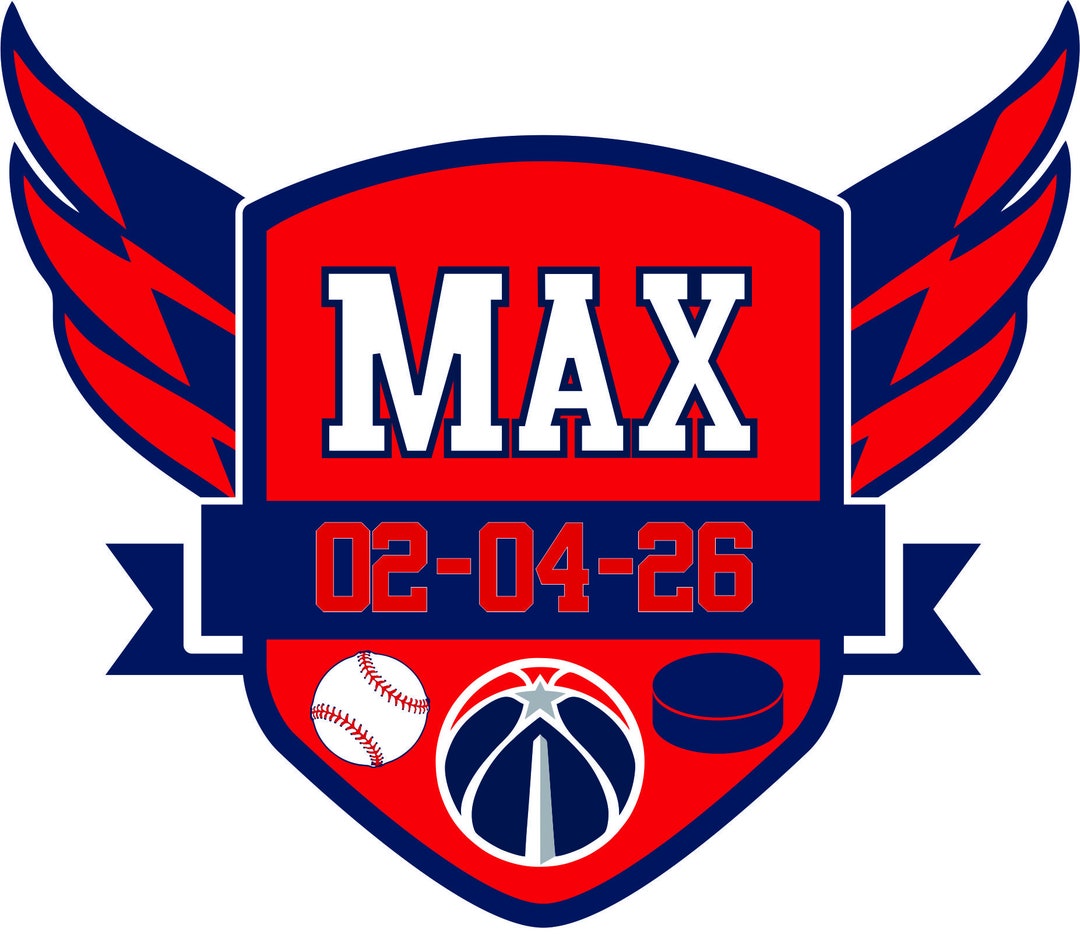 Washington DC Teams LOGO Inspired Bar or Bat Mitzvah Logo - Etsy