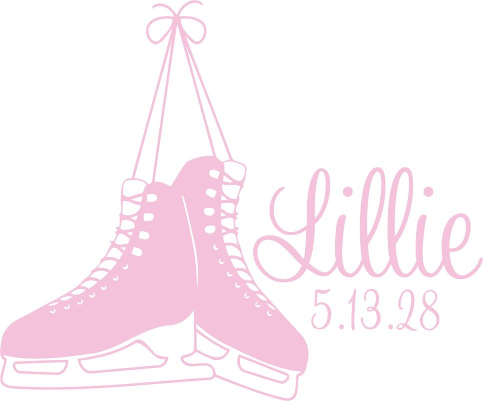 Ice Skating Bat Mitzvah Logo - Etsy