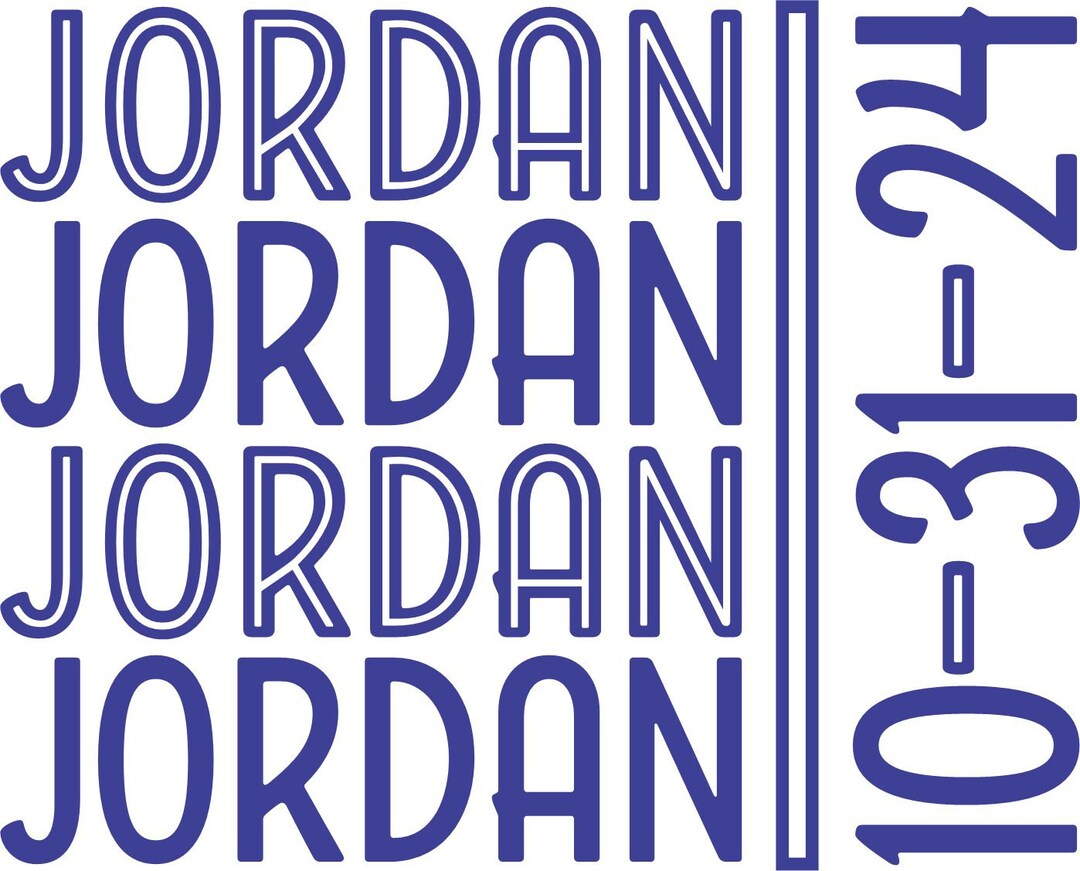 Repeating Name Design Bar or Bat Mitzvah Logo - Etsy
