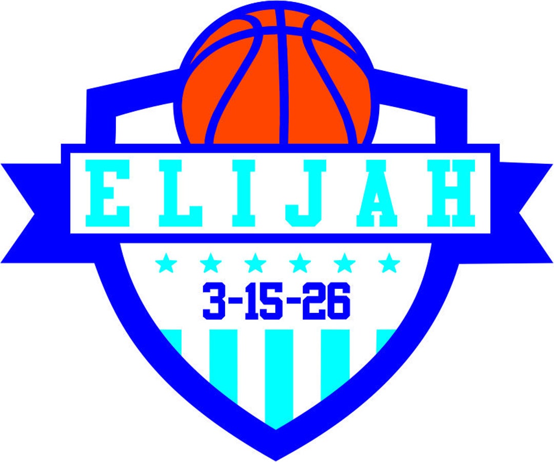 Basketball Crest Logo for Bar and Bat Mitzvahs - Etsy