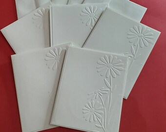 Daisy Card Set . Green Watercolor Daisies . Birdhouse . - Etsy