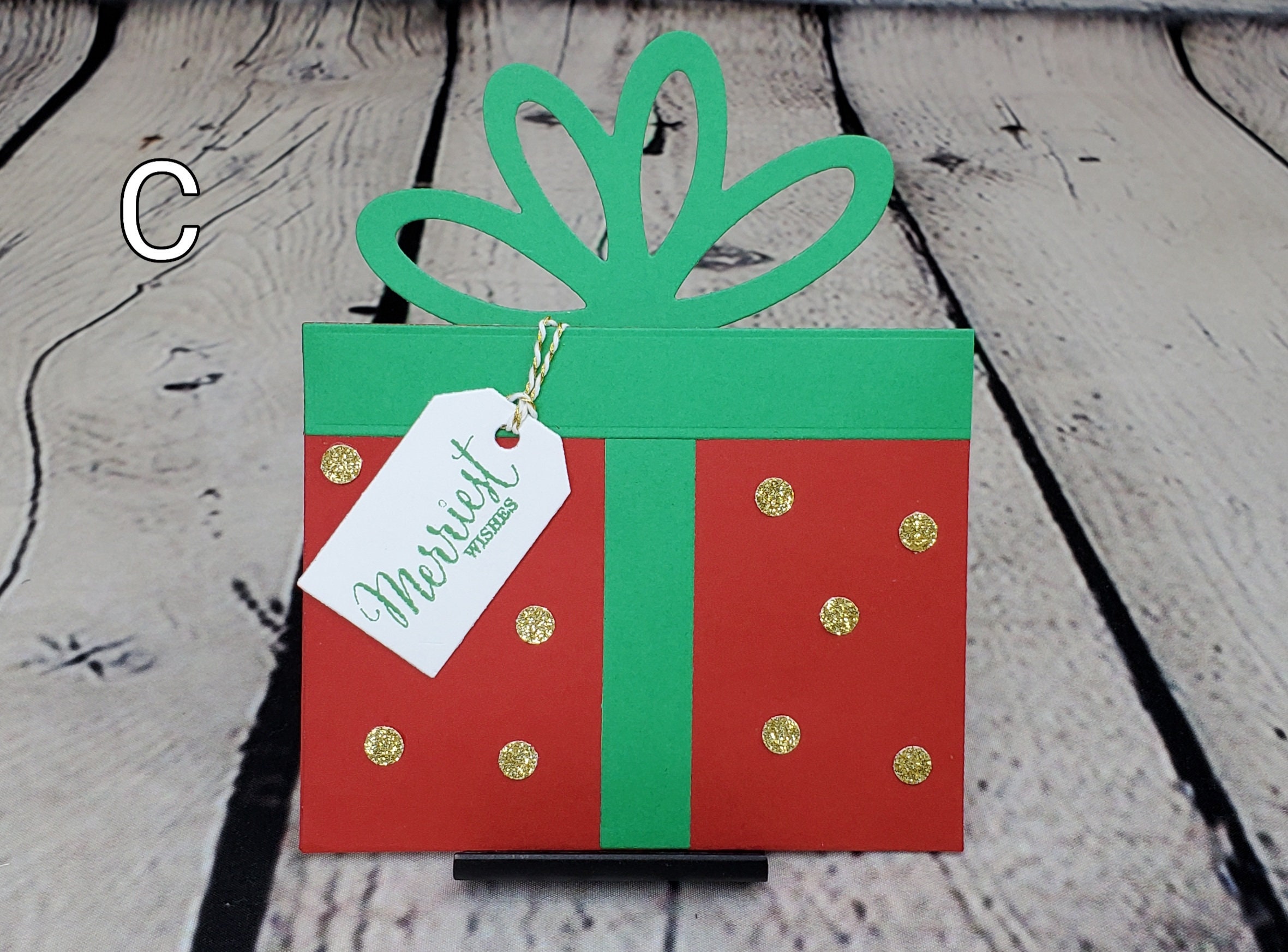 Christmas Present Gift Card Holder Handmade Christmas Gift - Etsy