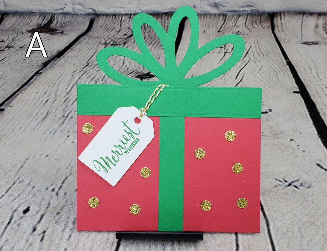 Christmas Present Gift Card Holder Handmade Christmas Gift - Etsy
