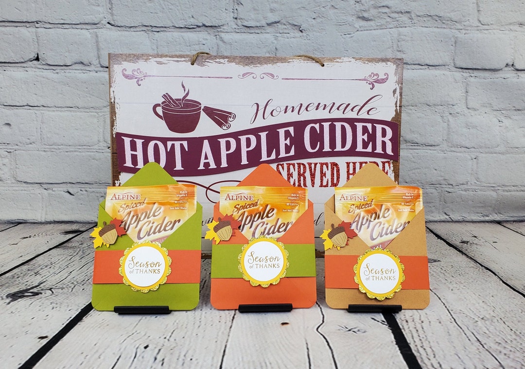 Fall Apple Cider Favor, Hot Chocolate Favor, Hot Chocolate Pocket ...