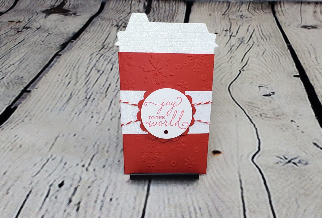 Christmas Coffee Cup Gift Card Holder, Coffee Gift Card Holder ...