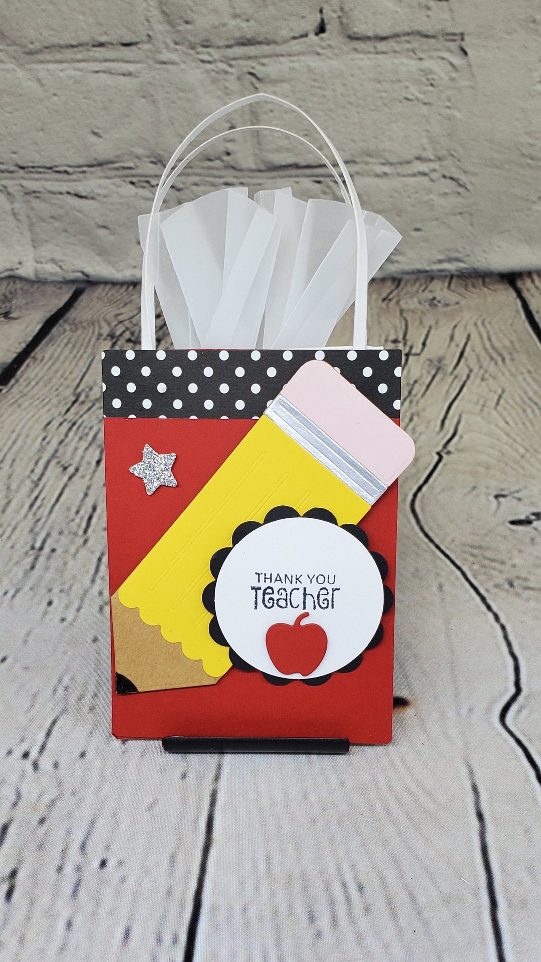 Pencil Teacher Thank You Gift Card Holder, Teacher Appreciation Gift ...