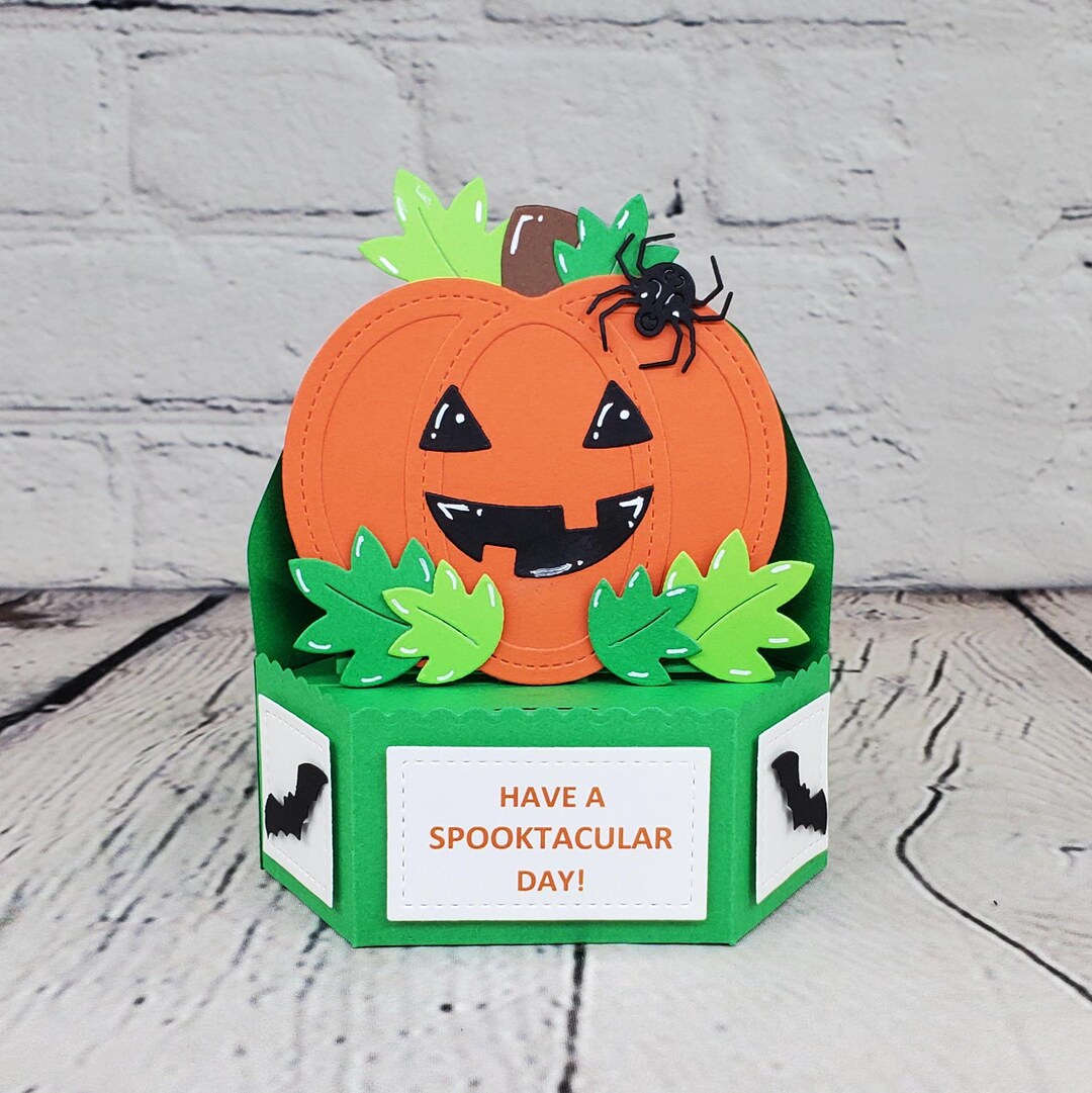 3D Pumpkin Pop-up Card: Spooky Halloween Birthday Greeting - Etsy