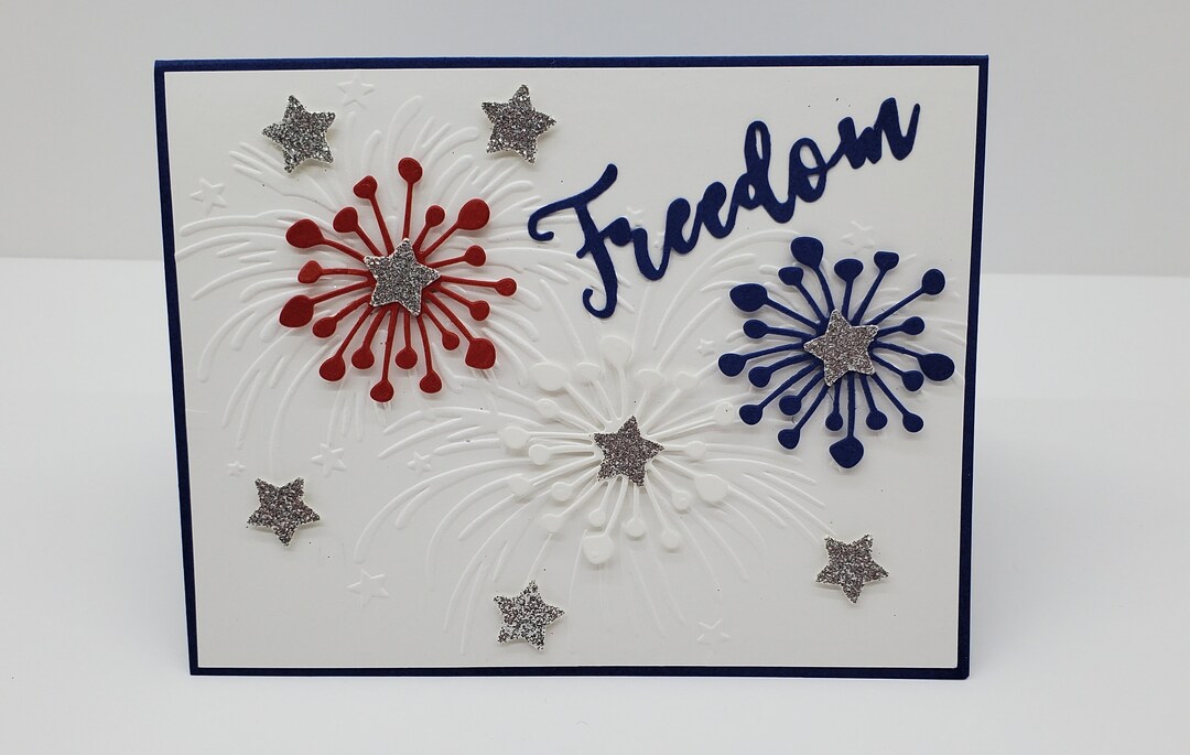4th of July Card, Fireworks Card, Patriotic Card, Independence Day Card ...