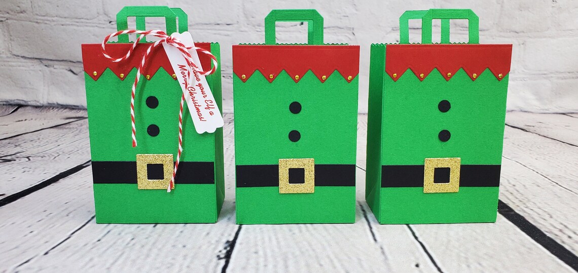 Christmas Elf Treat Bags Elf Treat Boxes Elf Gift Card - Etsy