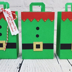 Christmas Elf Treat Bags, Elf Treat Boxes, Elf Gift Card Holders ...