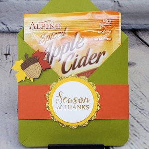 Fall Apple Cider Favor, Hot Chocolate Favor, Hot Chocolate Pocket ...