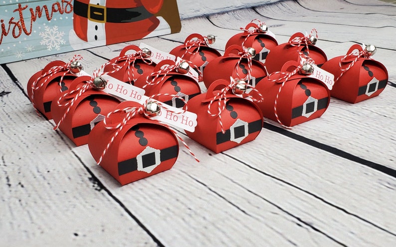 Santa Treat Boxes Christmas Favor Boxes Santa Favor Boxes - Etsy