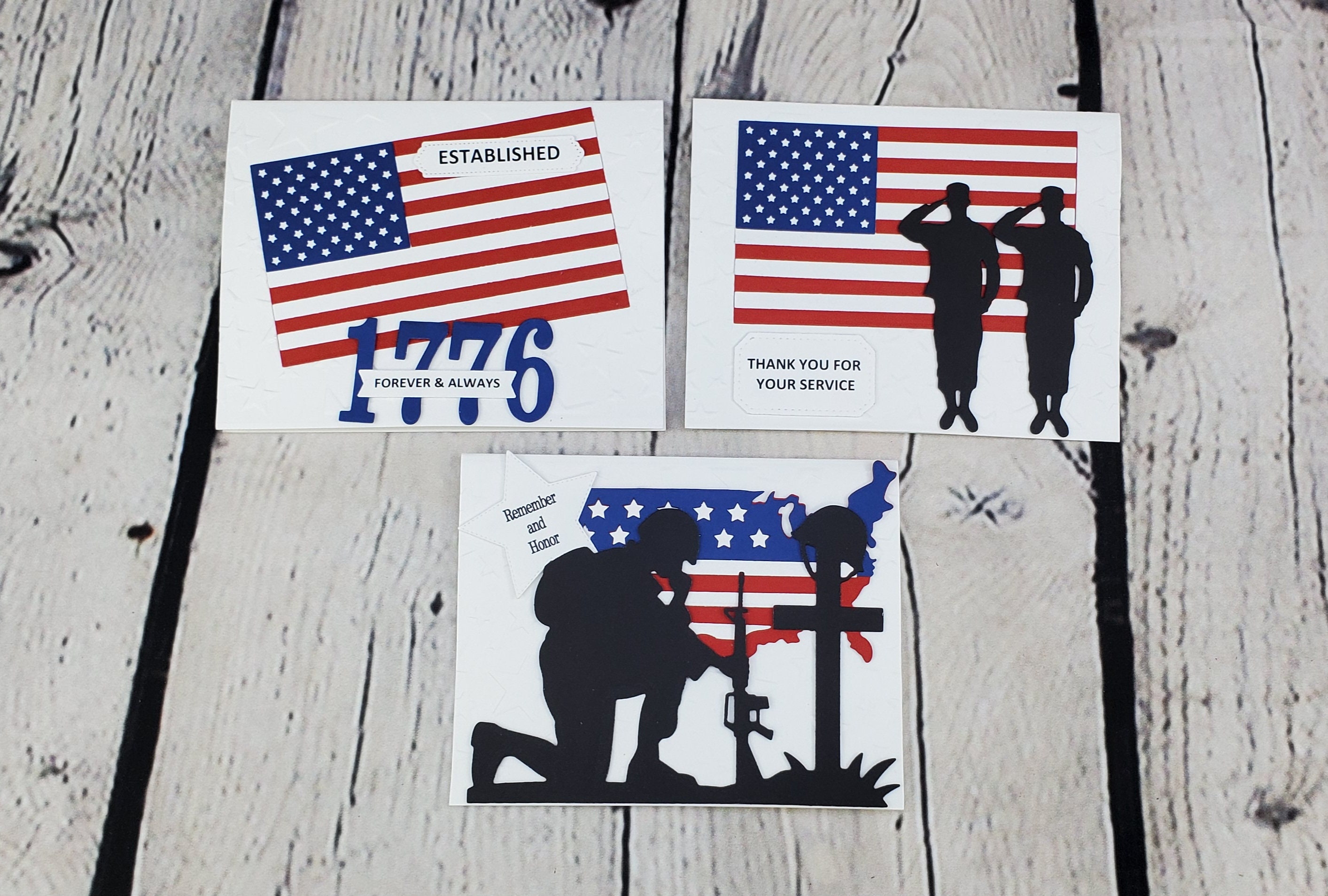 American Flag Card, Memorial Day Card, Remembering Our Heroes, Red ...