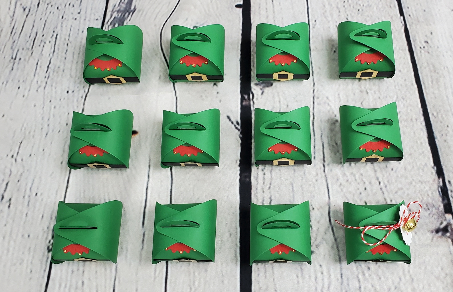 Christmas Elf Treat Box Christmas Gift Box Holiday Favor | Etsy