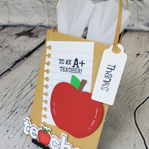 Notebook Paper Teacher Gift Card Holder,teacher Appreciation Gift Card ...