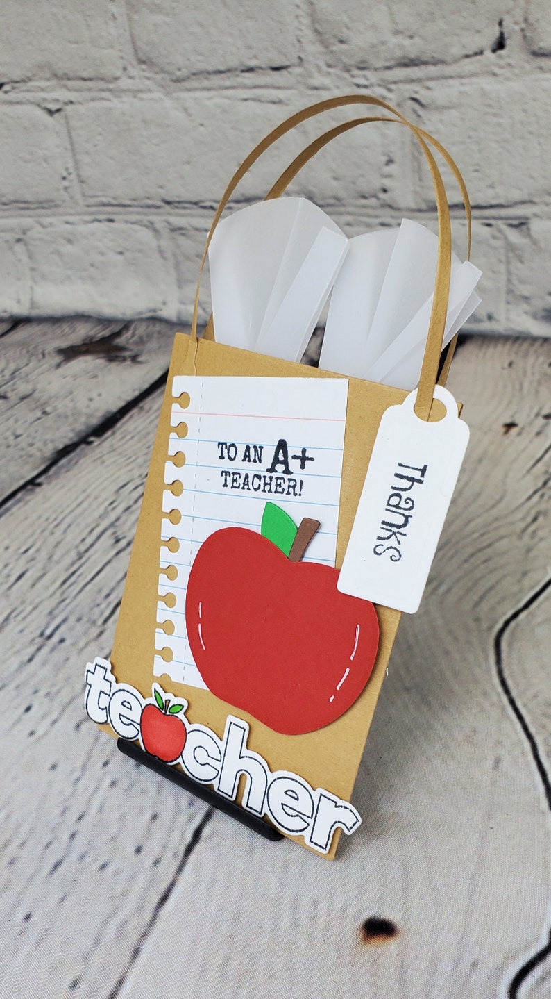 Notebook Paper Teacher Gift Card Holderteacher Appreciation - Etsy