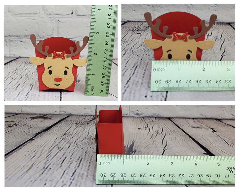 Christmas Reindeer Fry Treat Boxes, Reindeer Treat Boxes, Christmas ...