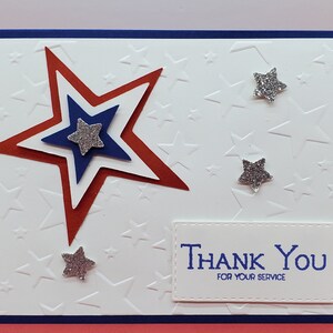 Memorial Day Handmade Card, Remembering Our Heroes, Red White and Blue ...