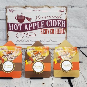 Fall Apple Cider Favor Hot Chocolate Favor Hot Chocolate - Etsy