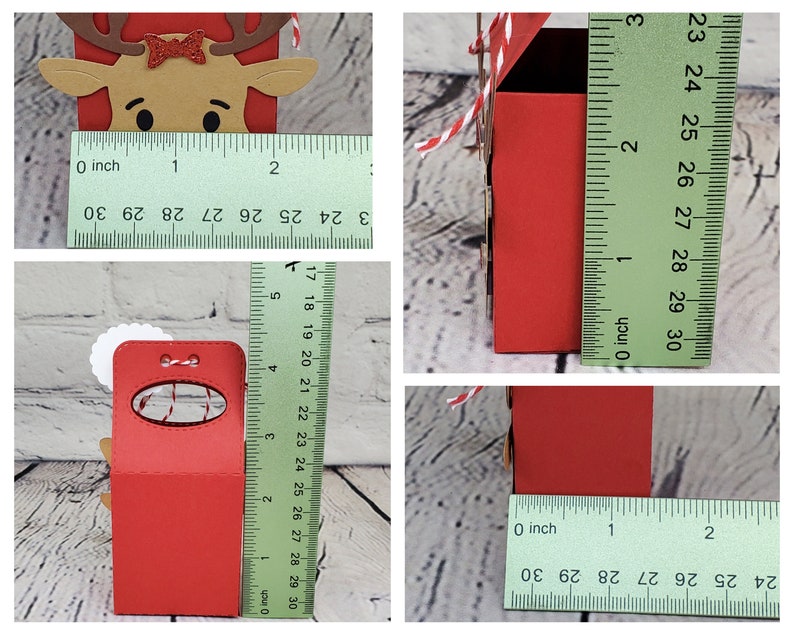 Christmas Reindeer Gable Treat Boxes, Reindeer Treat Boxes, Christmas ...