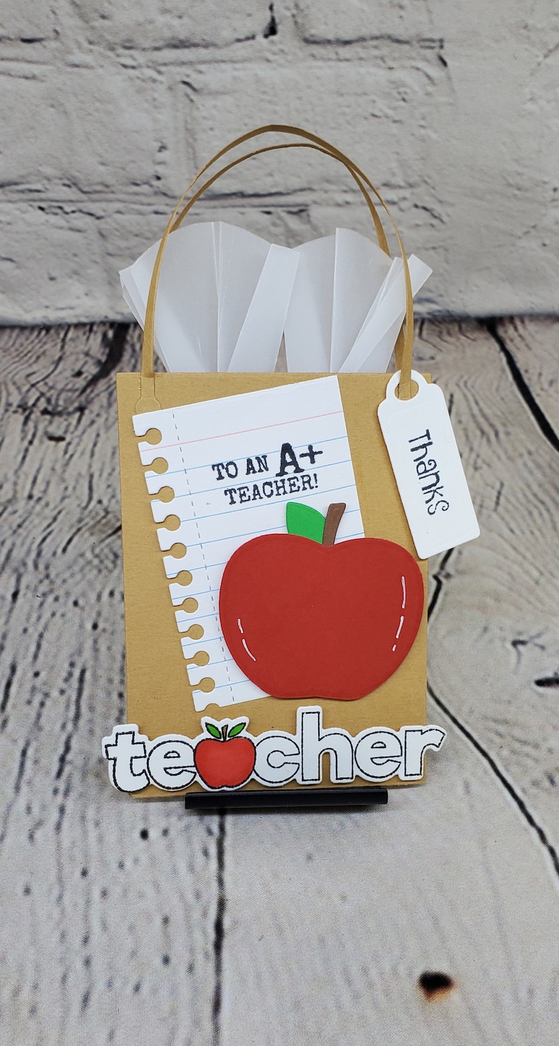 Notebook Paper Teacher Gift Card Holderteacher Appreciation - Etsy