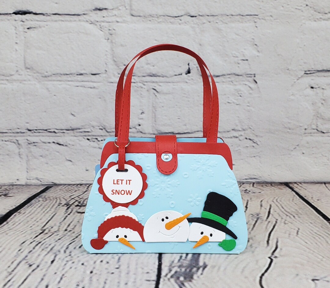 Christmas Peeker Snowmen Paper Purse Gift Card Holder,paper Purse Gift ...