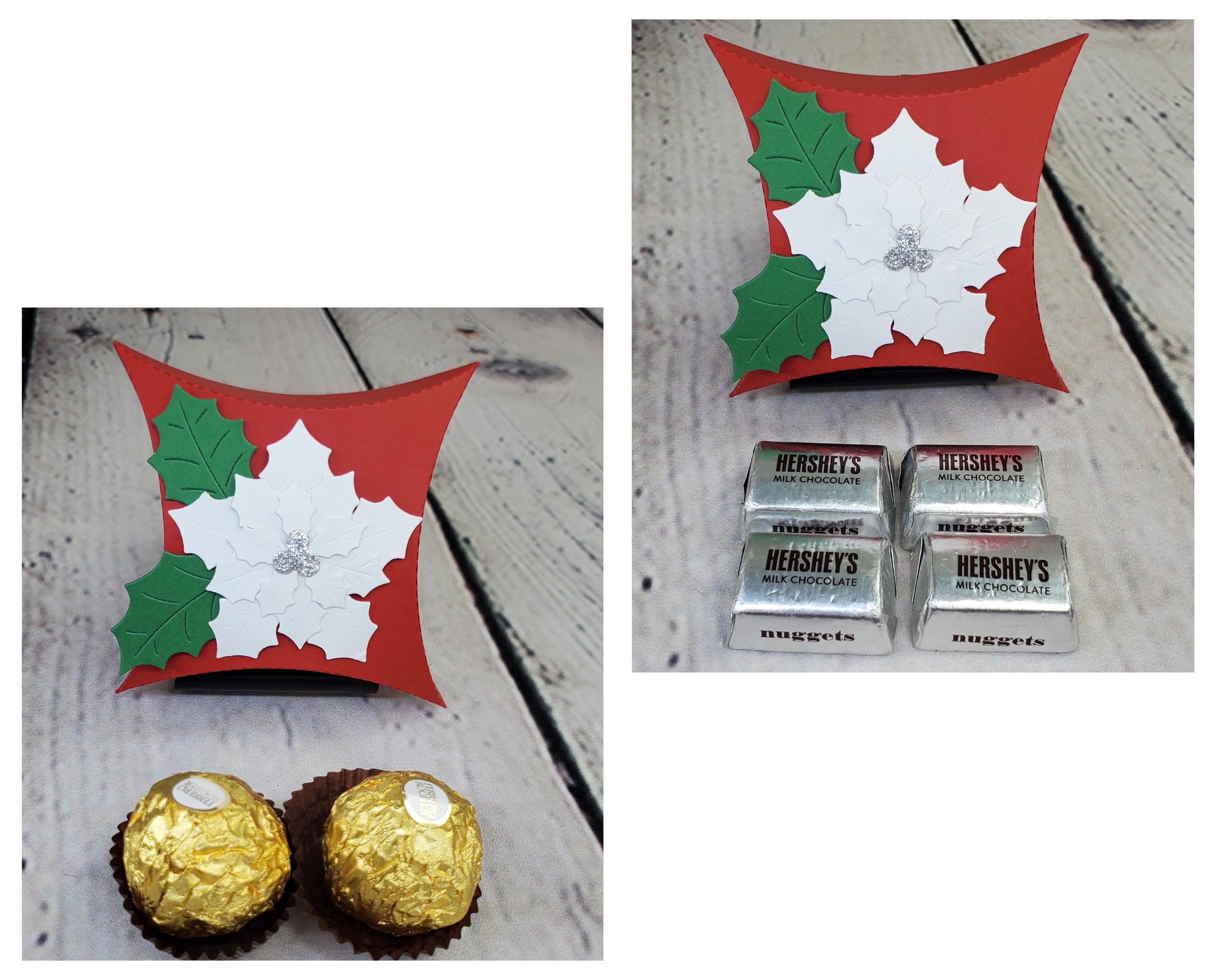 Christmas Fancy Pillow Treat Boxes, Christmas Party Favor, Winter Favor ...