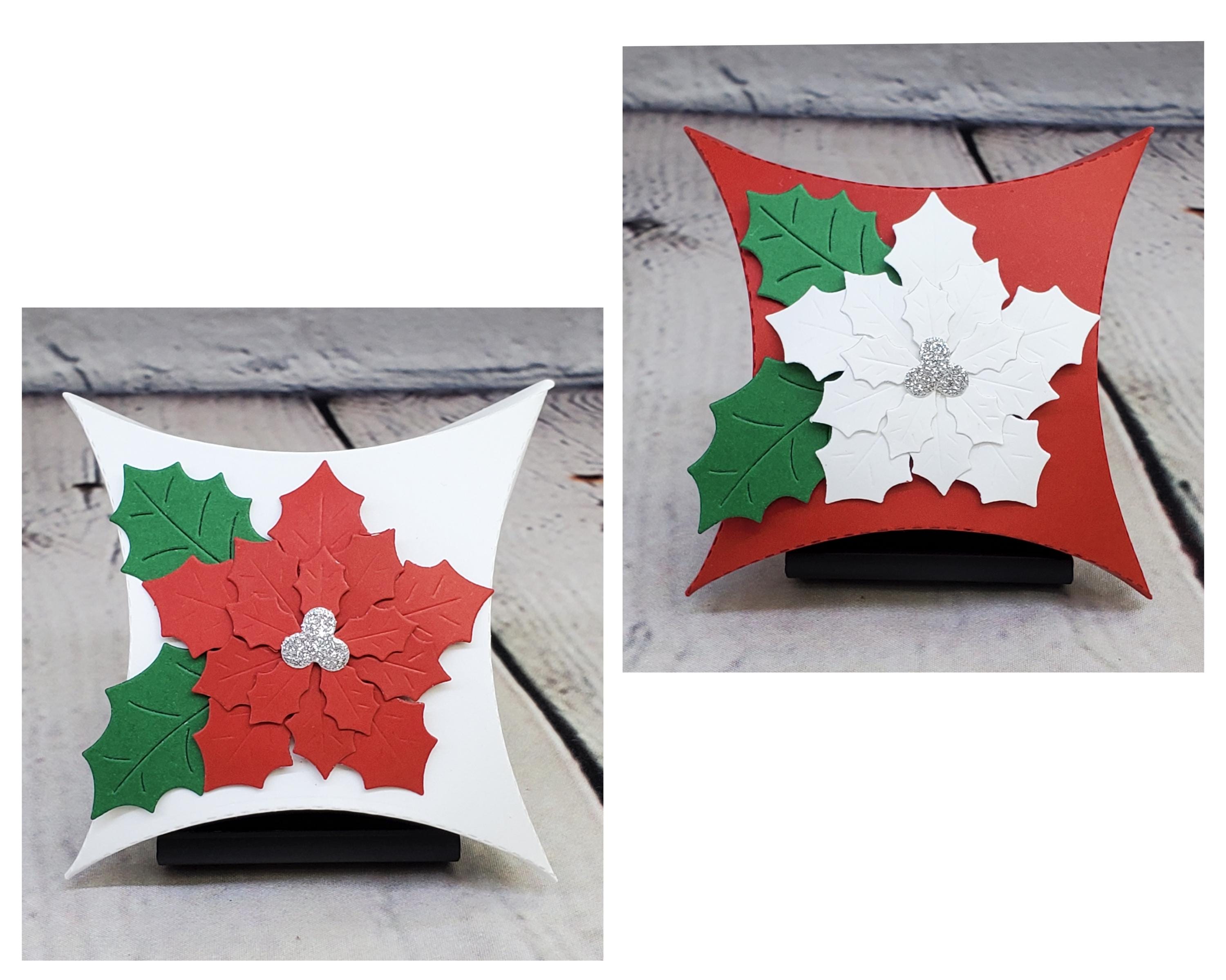 Christmas Fancy Pillow Treat Boxes, Christmas Party Favor, Winter Favor ...