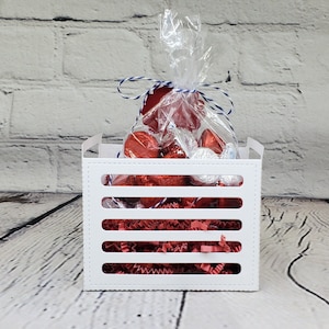 4th of July Crate Treat Box ,patriotic Treat Bags,party Favor Bags,red ...