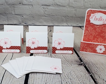 Handmade Mini Cards Set of 5blank With Envelopes for Small | Etsy