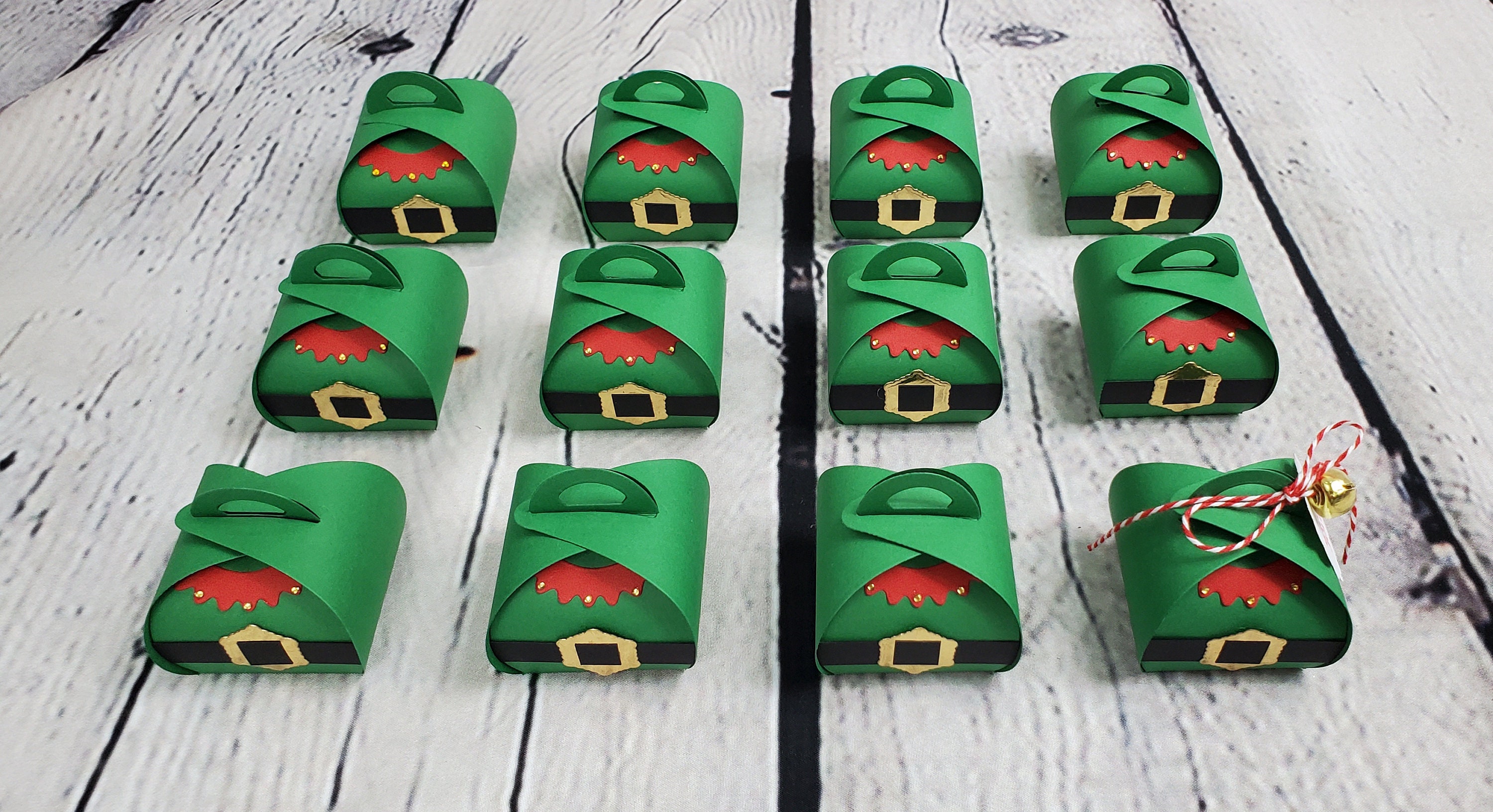 Christmas Elf Treat Box Christmas Gift Box Holiday Favor | Etsy