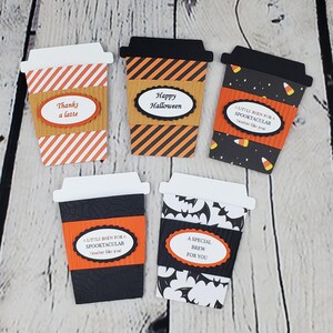 Halloween Gift Card Holders, Coffee Gift Card Holders,fall Gift Card ...