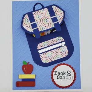 Back to School Backpack Card for Student or Teacher, 1st Day of School ...