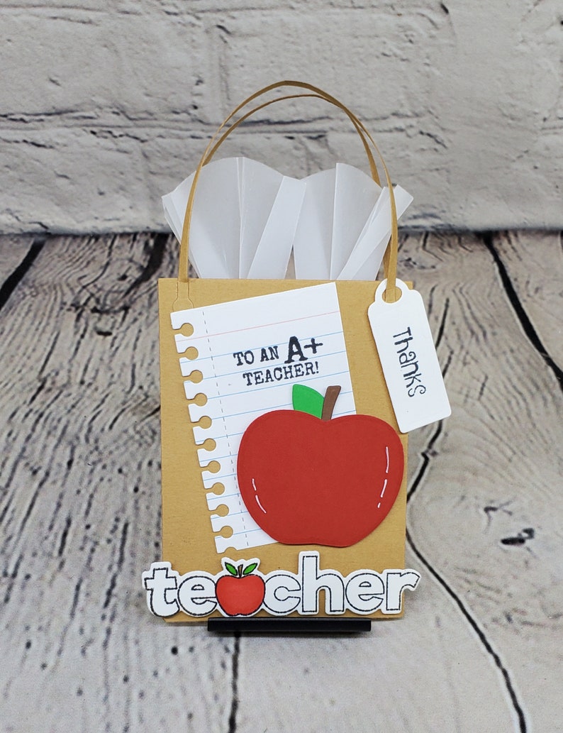 Notebook Paper Teacher Gift Card Holderteacher Appreciation - Etsy