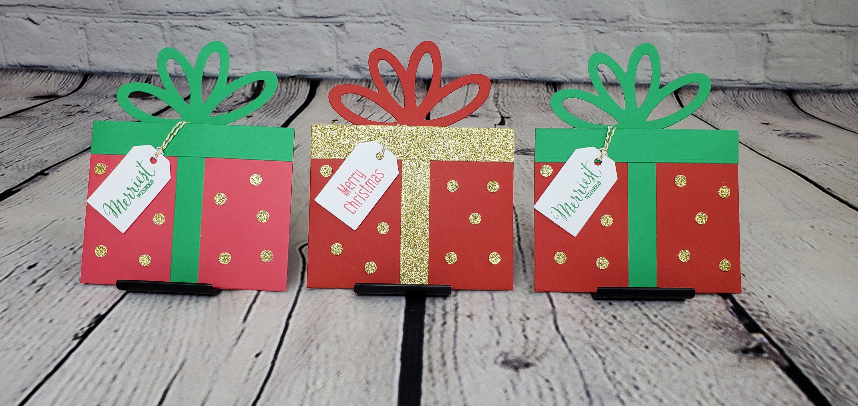 Christmas Present Gift Card Holder Handmade Christmas Gift - Etsy