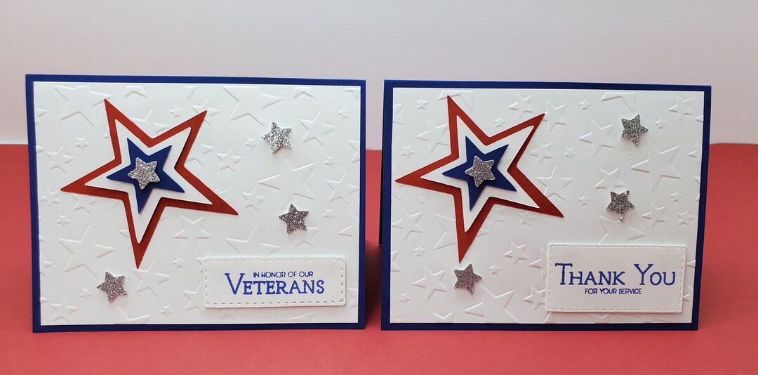 Memorial Day Handmade Card, Remembering Our Heroes, Red White and Blue ...