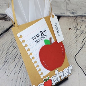 Notebook Paper Teacher Gift Card Holder,teacher Appreciation Gift Card ...