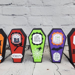 Halloween Coffin Treat Boxes, Halloween Coffin Favor Boxes, Coffin ...