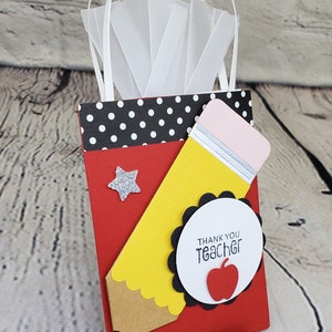 Pencil Teacher Thank You Gift Card Holder, Teacher Appreciation Gift ...