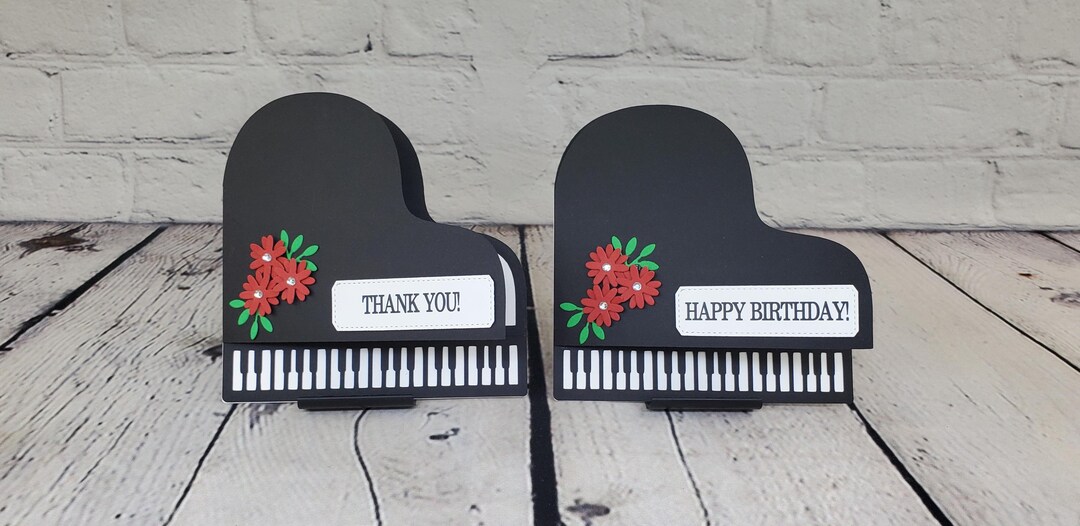 Piano Gift Card Holder,piano Birthday Card,music Teacher Appreciation ...