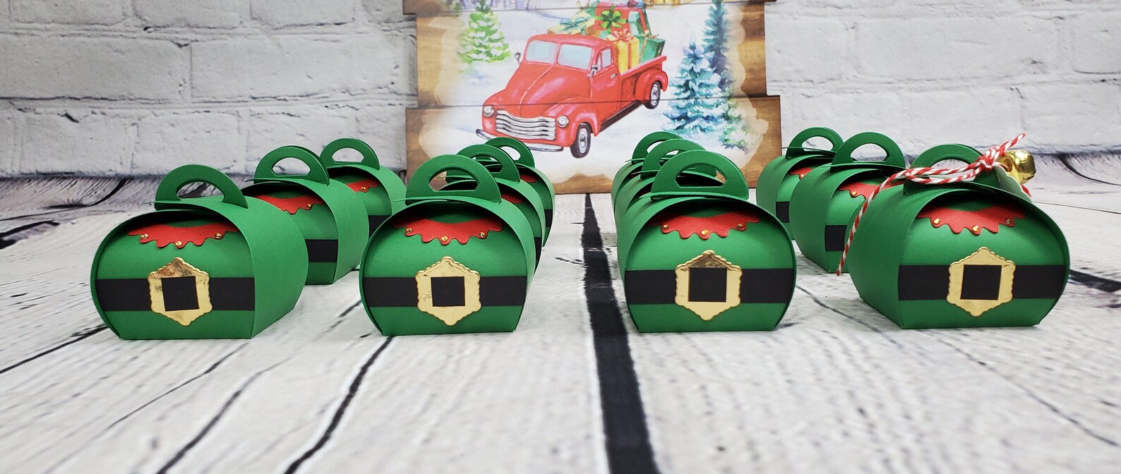 Christmas Elf Treat Box Christmas Gift Box Holiday Favor | Etsy