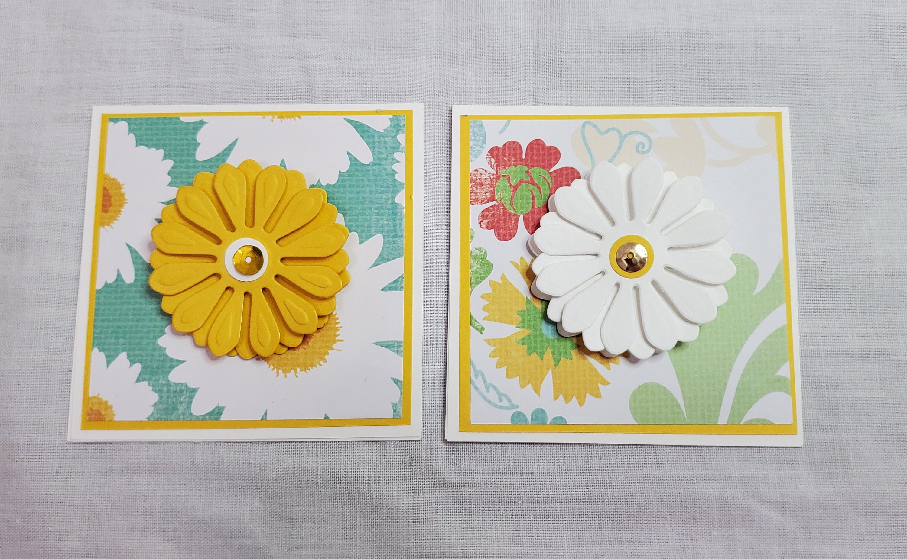 Handmade 3x3 Mini Cards Set of 6 Blank With Envelopes for | Etsy