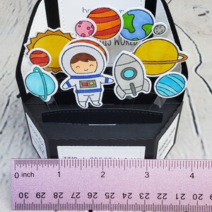Outer Space Pop up Box Card Pop up 3D Card Planet Card - Etsy