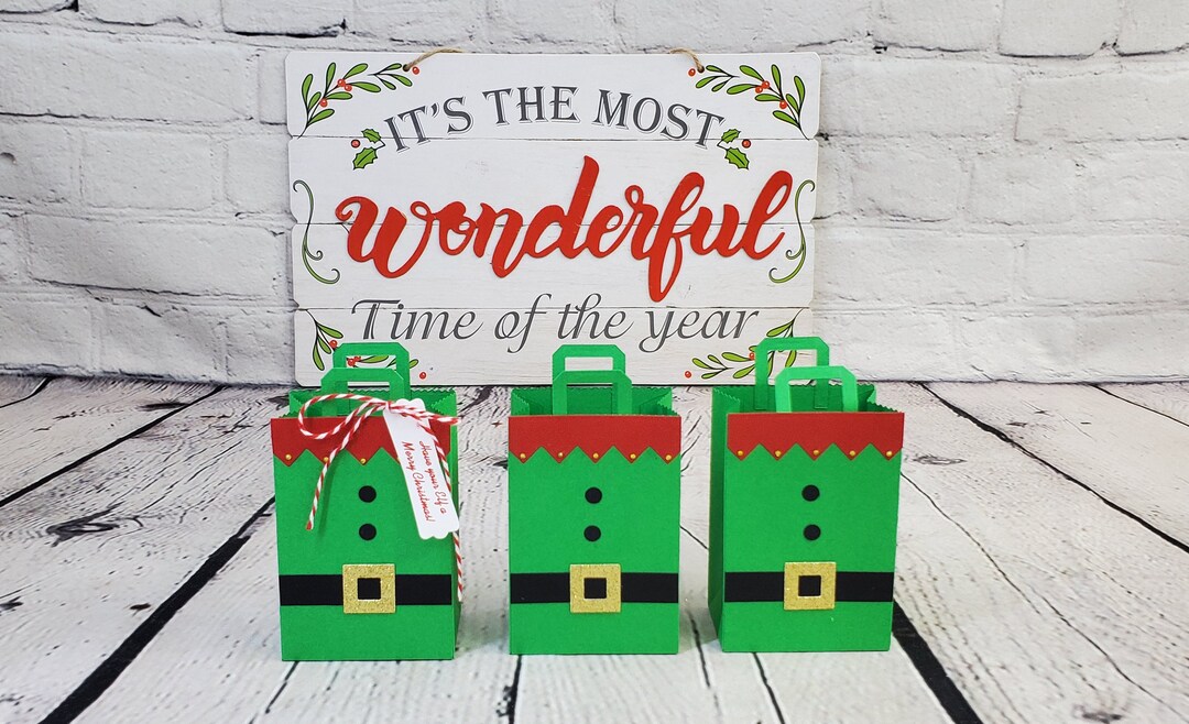 Christmas Elf Treat Bags, Elf Treat Boxes, Elf Gift Card Holders ...