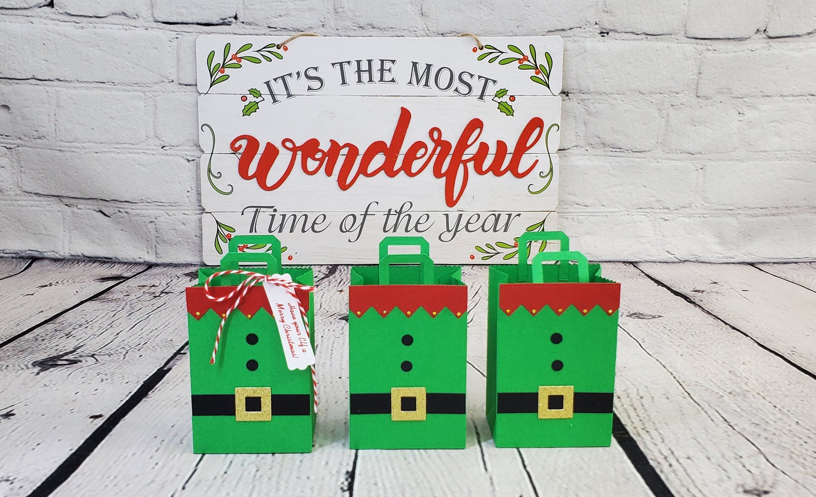 Christmas Elf Treat Bags Elf Treat Boxes Elf Gift Card - Etsy