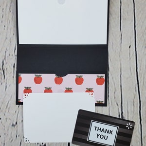 Apple Teacher Gift Card Holder Pink, Teacher Appreciation Gift Card ...