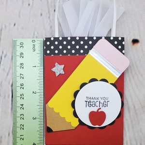 Pencil Teacher Thank You Gift Card Holder, Teacher Appreciation Gift ...