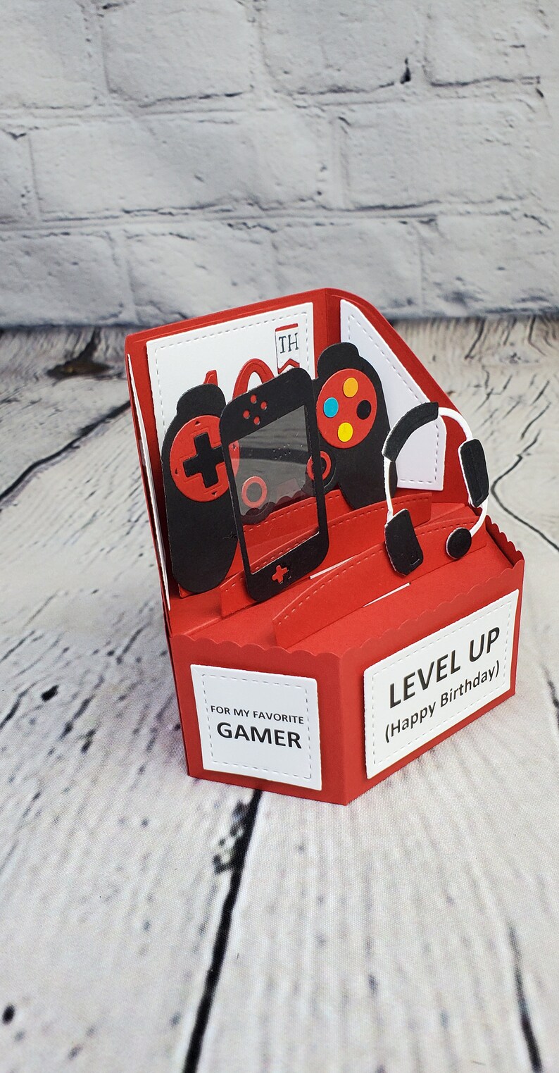 Game Controller Pop up Birthday Card Pop up 3D Card Game - Etsy