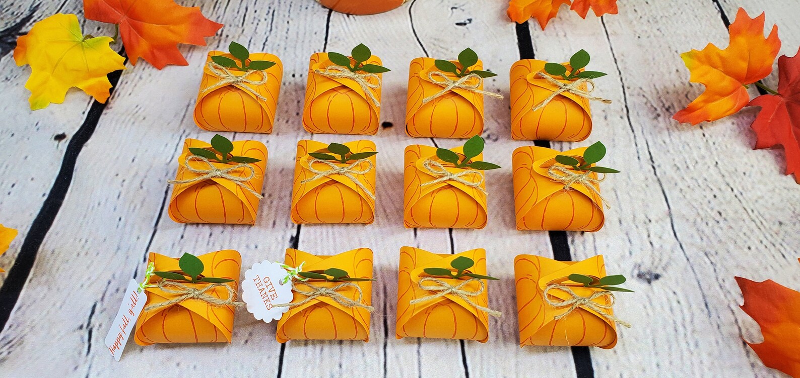 Thanksgiving Pumpkin Treat Boxesthanksgiving Party - Etsy